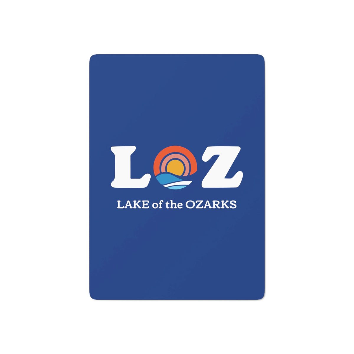 LOZ Lake of the Ozarks Dark Blue Custom Poker Cards – lozgear