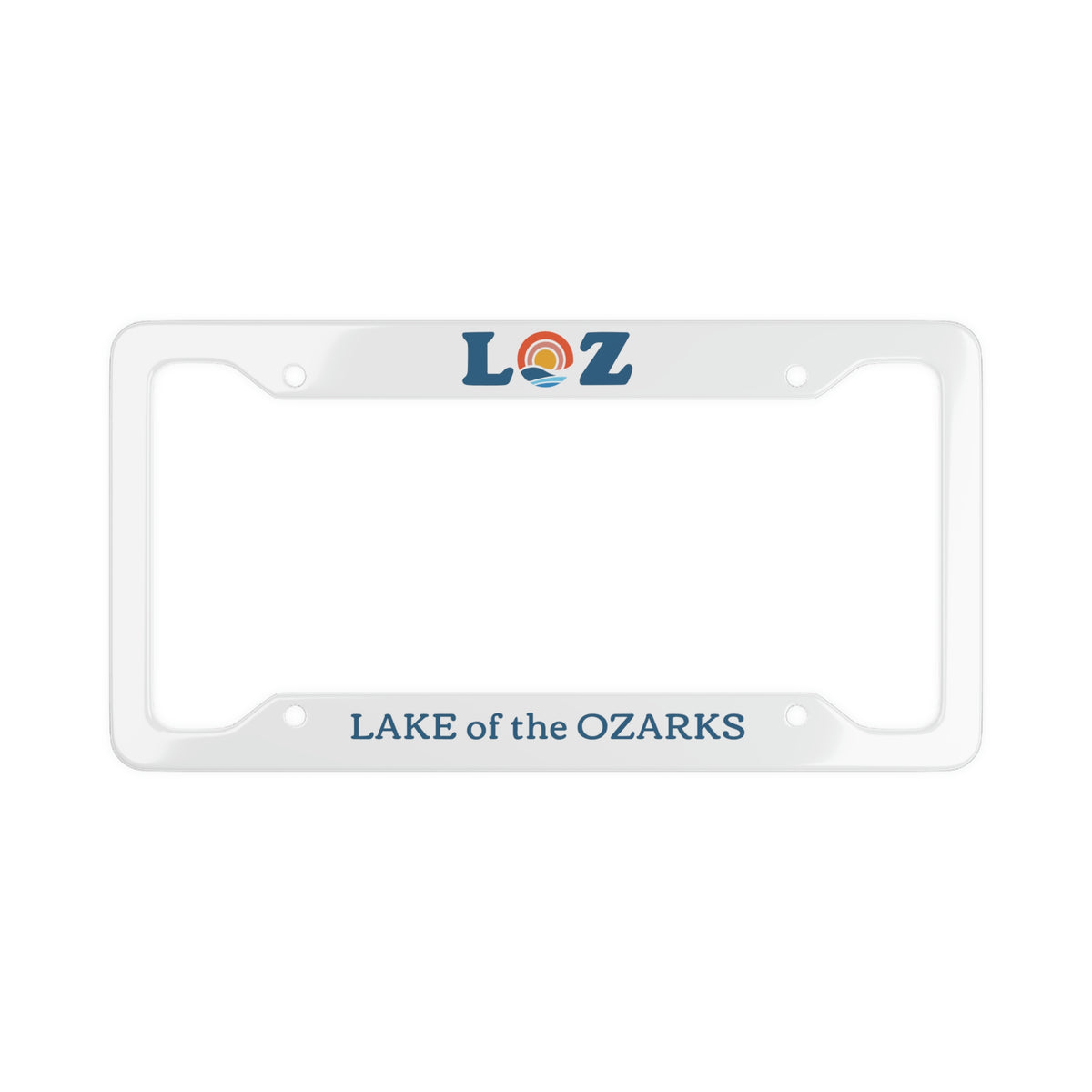 LOZ Lake of the Ozarks White License Plate Frame – lozgear
